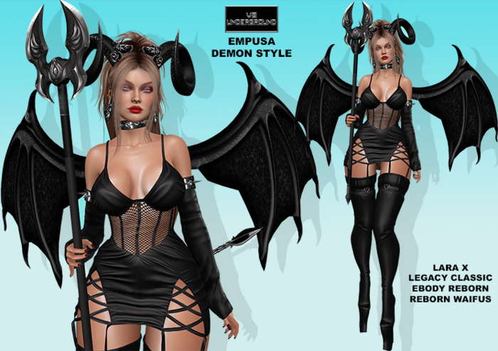 Second Life Marketplace - **EMPUSA DEMON CONCEPT COSTUME COMPLETE OUTFIT**